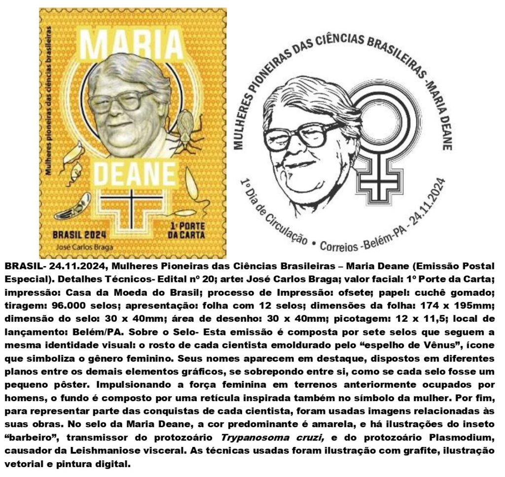 FILATELIA – BRASIL – MULHERES PIONEIRAS DAS CIÊNCIAS BRASILEIRAS ...